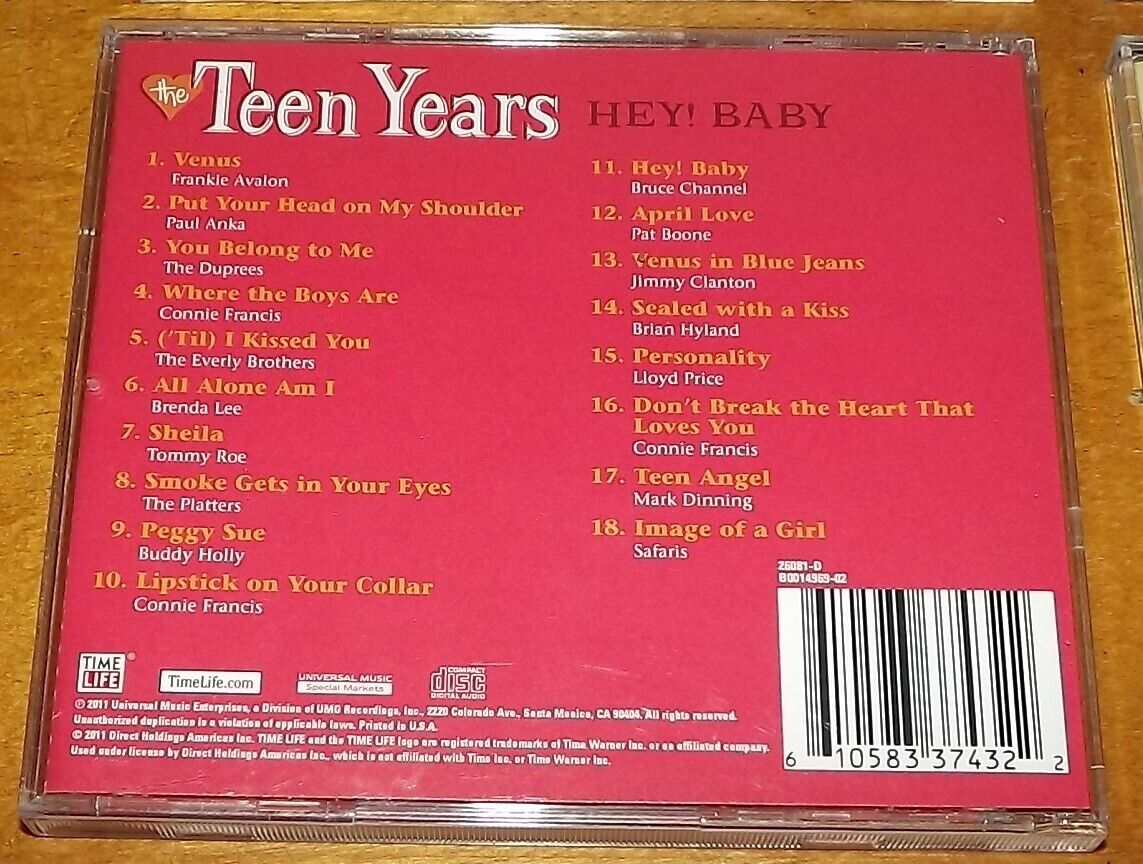 Time Life - The Teen Years CD Box Set 2011 Incomplete Set (6 of 10) | eBay