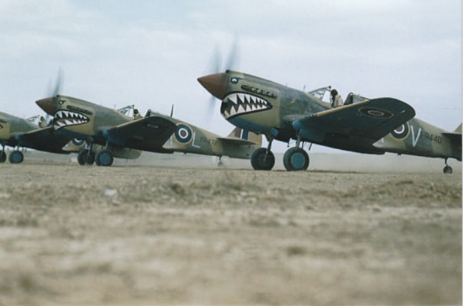 WW II - British Photo -- British Curtiss P-40 Warhawk Africa | eBay