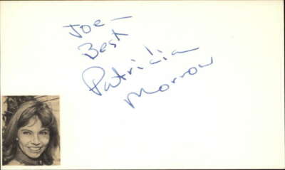 Patricia Morrow Actress Peyton Place Signed 3" x 5" Index Card | eBay