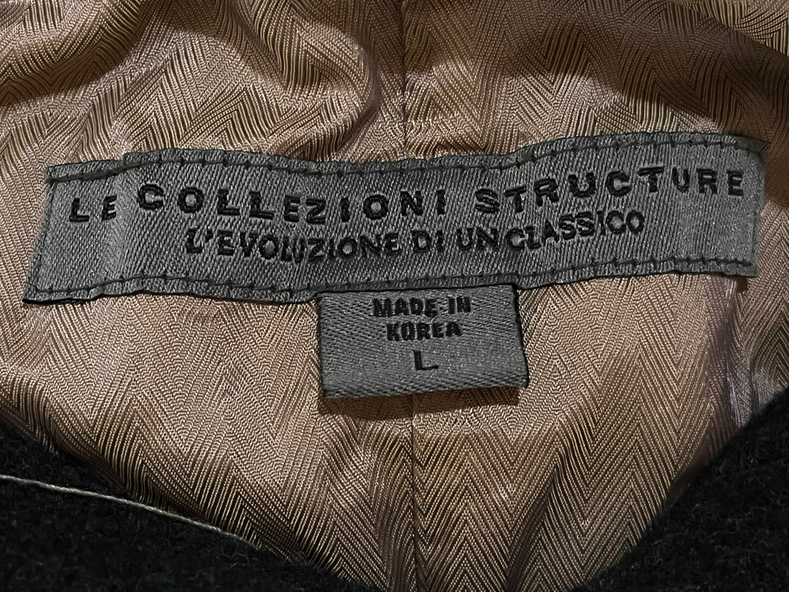 Vintage Mens Structure Le Collezioni Coat Jacket Sz L… - Gem