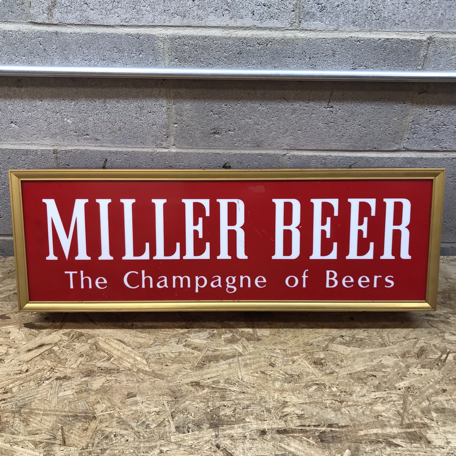 Vintage MILLER BEER Light Up Bar Sign | eBay