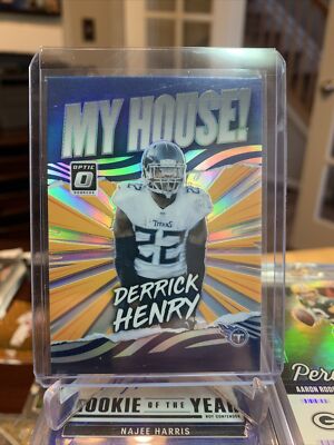 2021 Donruss Optic Derrick Henry MY HOUSE PRIZM HOLO #MH-20 Tennessee ...