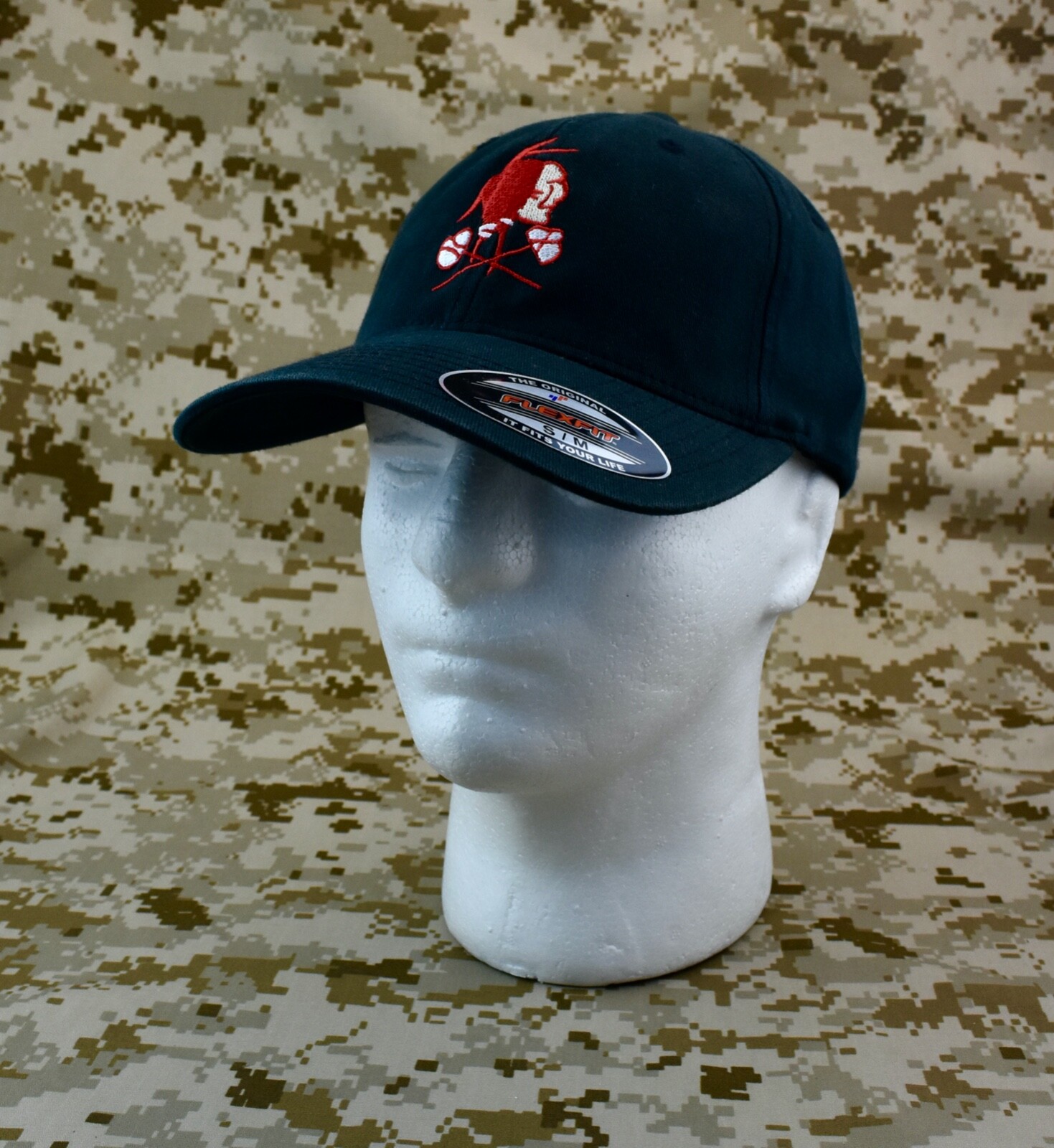 NSWDG Red Squadron Flexfit Brand Baseball Cap L-XL DEVGRU Red Team Ball ...