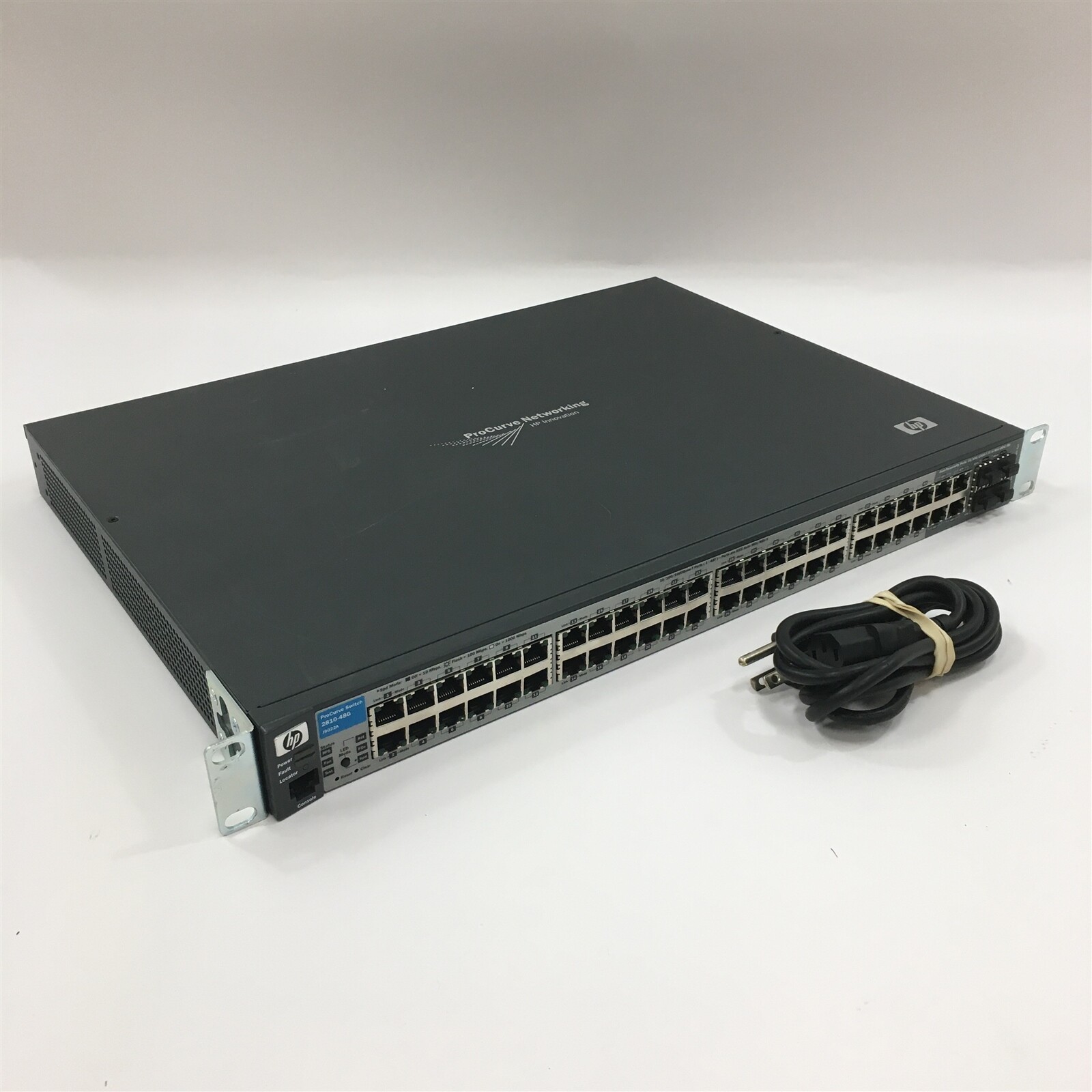 HP ProCurve 2810-48G 48 Port Gigabit Ethernet Switch J9022A w/ Ears | eBay