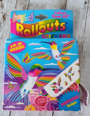 Vintage Lisa Frank Rollouts Roll Out Stickers Hummingbird Designs | eBay