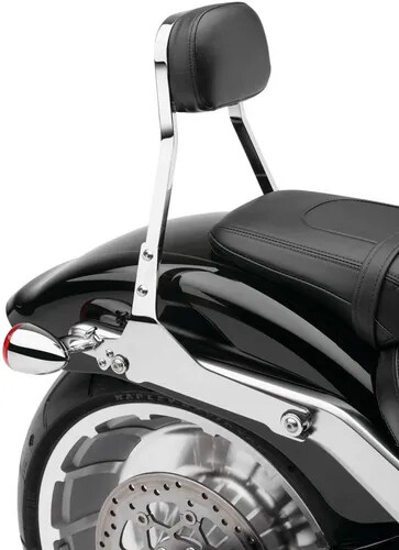 Cobra 11in Steel Chrome Square Mini Backrest Kit Harley Fat Boy 107 18 ...