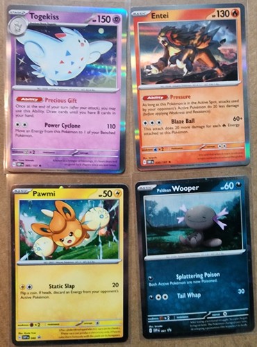 pokémon holo lot Togekiss Entei Pawmi Paldea Wooper | eBay