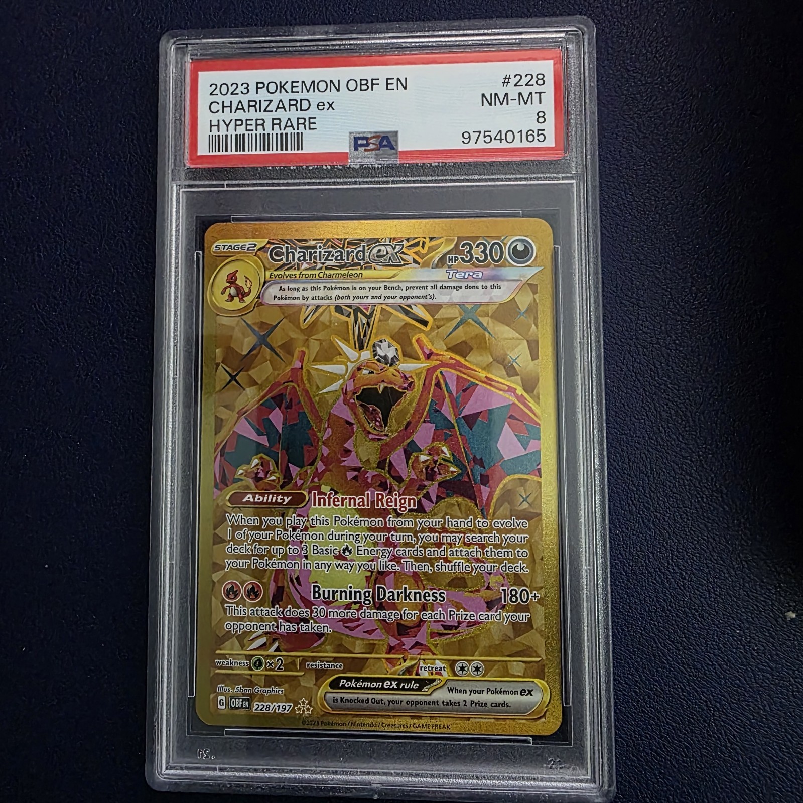 2023 POKEMON SV OBSIDIAN FLAMES - OBF EN #228/197 CHARIZARD EX HYPER ...