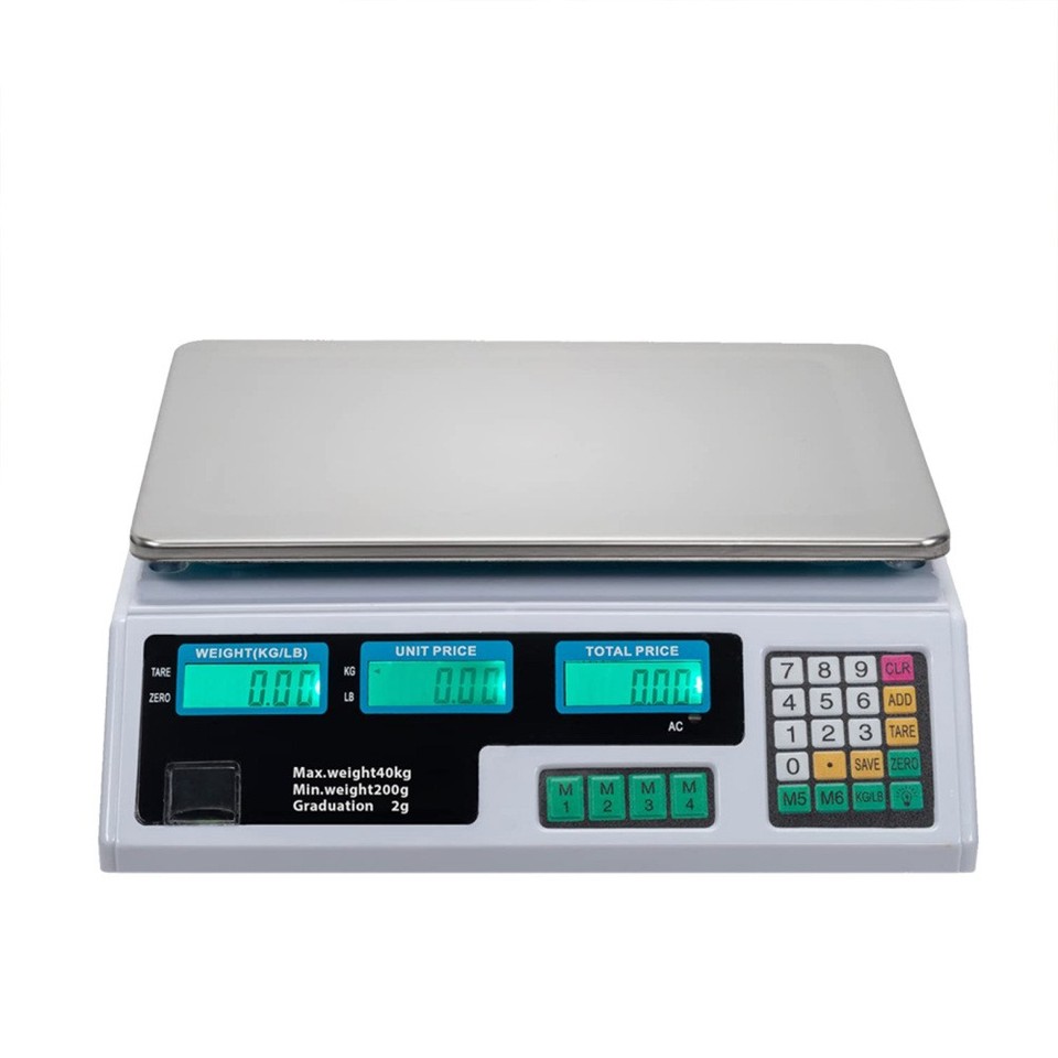 Waage Kontrollwaage Ladenwaage Marktwaage Preiswaage LCD Extra Genau ...