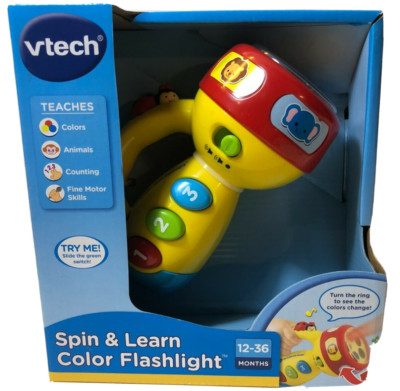 VTech Spin and Learn Color Flashlight Yellow New | eBay