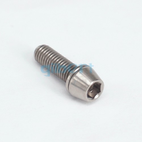 (4) M5 16/18/20mm Long GR5 Titanium Bike Screw Taper Cone Head Bolts ...