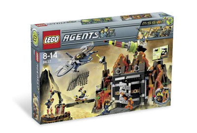 NEW Lego Agents 8637 Mission 8 : VOLCANO BASE New SEALED Set ...