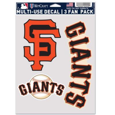 WinCraft MLB San Francisco Giants Decal Multi Use Fan 3 Pack, Team ...