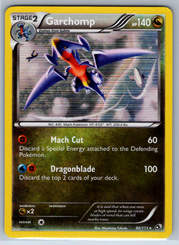 Pokemon Garchomp Holo Rare B&W Legendary Treasures 96/113 NM | eBay