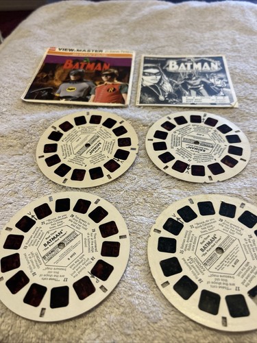 Original Batman TV Show View-Master Packet B 492 Complete 1966 Adam ...
