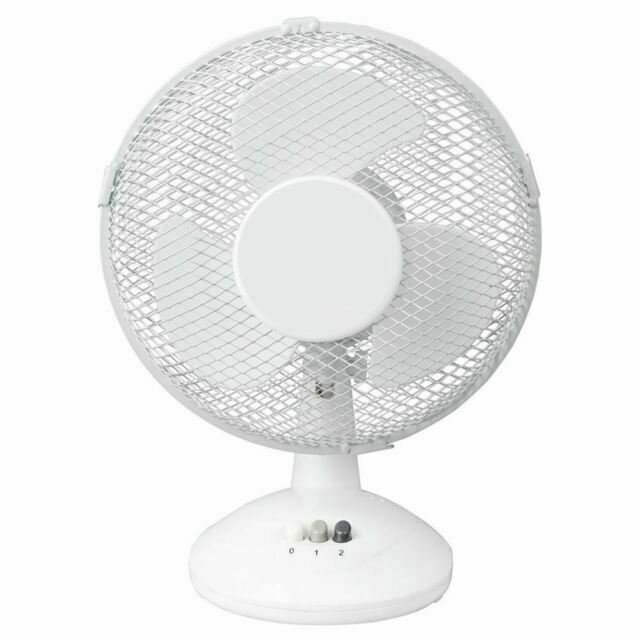 Daewoo COL1062 9in 22W 2 Speed Portable Desk Fan - White for sale ...