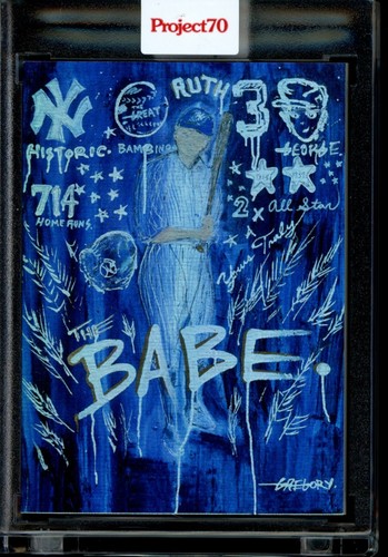 2021 Topps Project 70 Card #471 Babe Ruth 2021 by Gregory Siff Rainbow ...