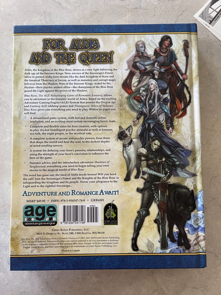 Blue Rose: the AGE RPG of Romantic Fantasy by Steve Kenson, Chris ...