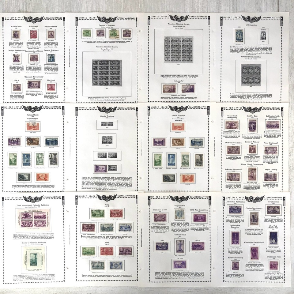 The ALL AMERICAN STAMP ALBUM - Minkus 1971 - Over 1300 Stamps! Very ...