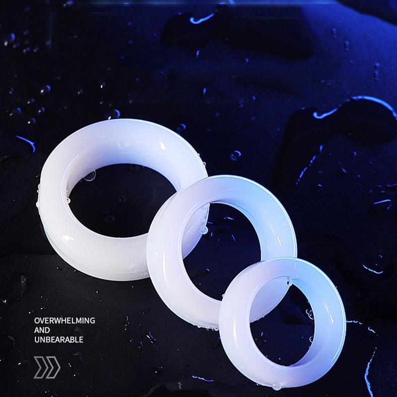 Reusable Penis Erection Cock Ring Balls Stretcher Scrotum Bondage Male ...