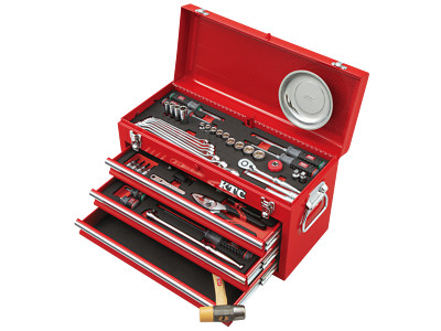 KTC Tool Set (Chest Type) K3670X 67-pc Set Red,Black,Silver Made in ...
