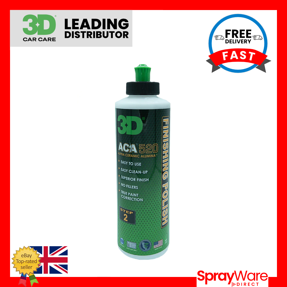 3D Car Care ACA 520 Finishing Polish Premium Fine Cut Step 2 Polishing ...