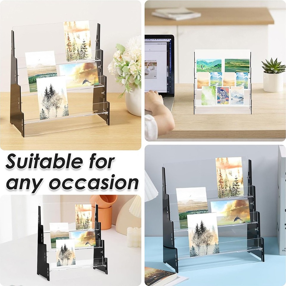 Acrylic Trading Card Display Stand 3 Tier Shelf Display Rack for ...