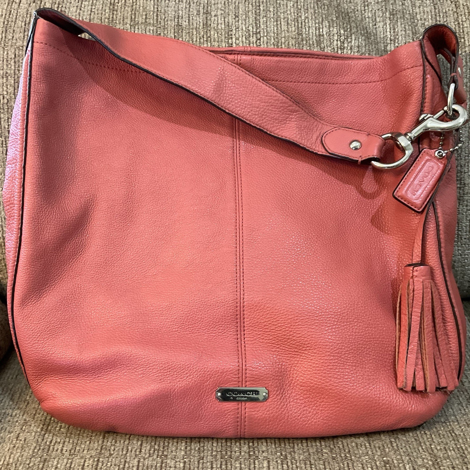 Coach Avery Pebbled leather Large Hobo Bag (Sienna) F… - Gem