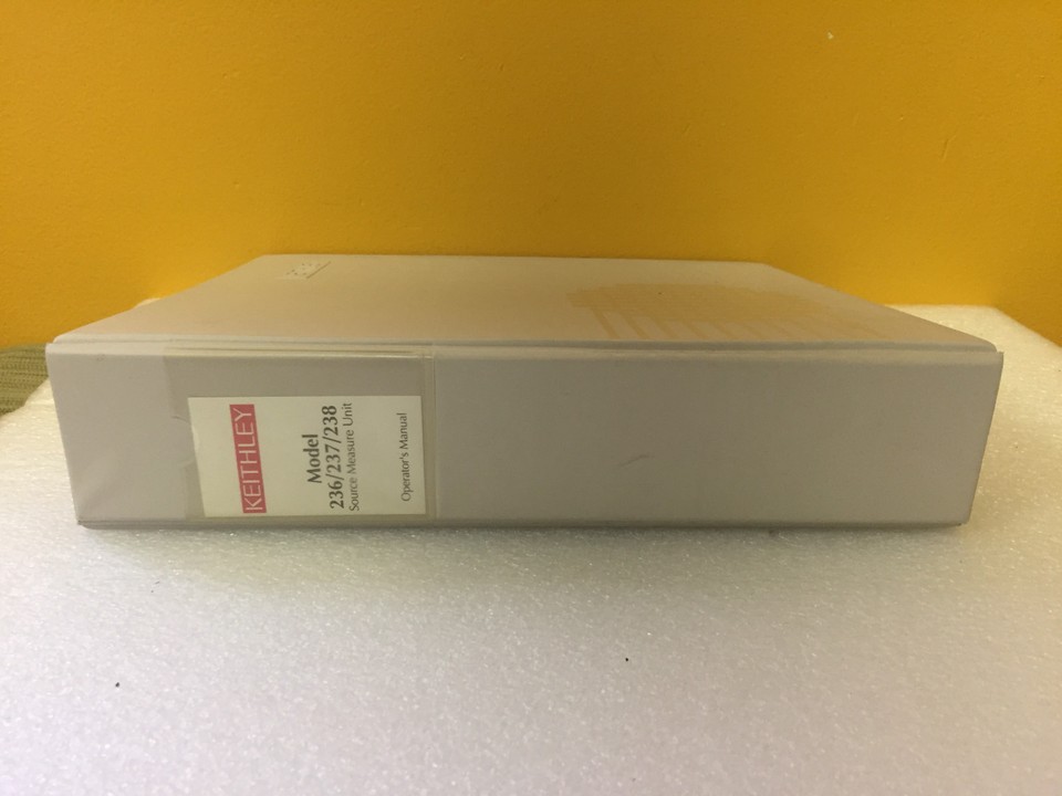 Keithley 236 / 237 / 238 Source Measure Unit Operator's Manual | eBay