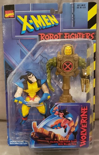 Toy Biz X-MEN Robot Fighters Wolverine With Sabertooth Droid 1997 New ...