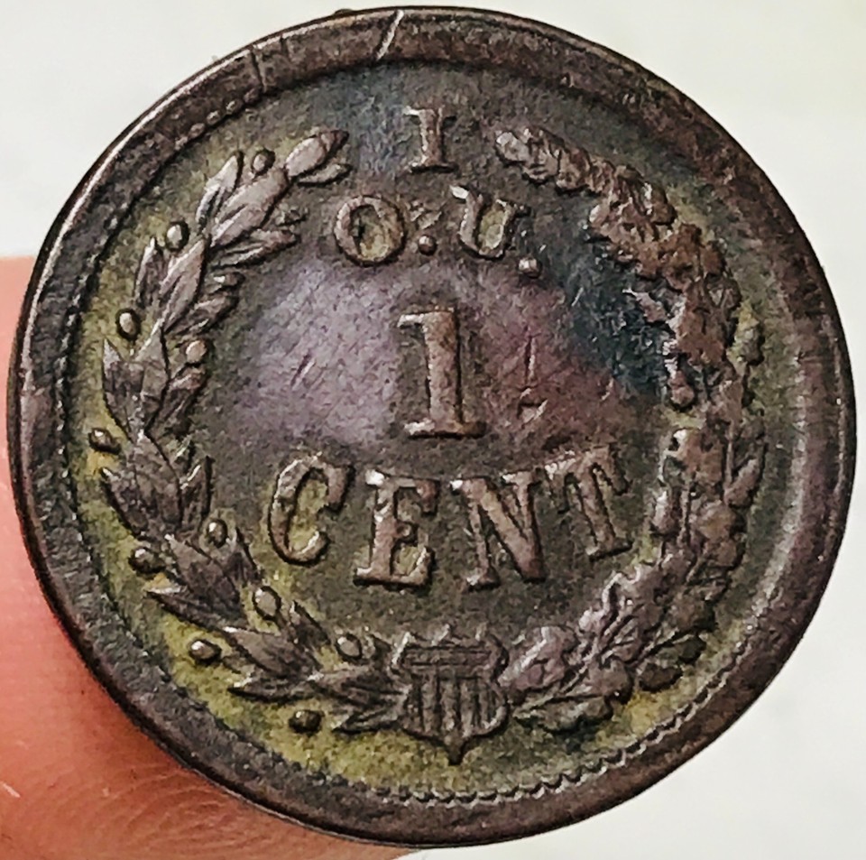 1863 Civil War Token IOU One Cent Ungraded US Coin CC26718 | eBay