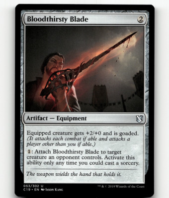 MTG - Bloodthirsty Blade - Commander 2019 | eBay