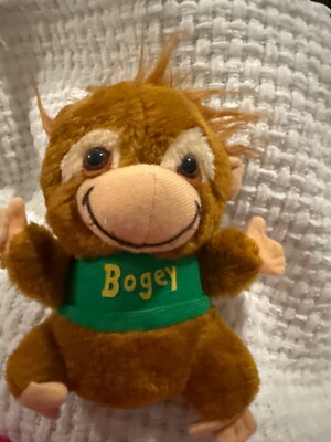 Vintage 1981 Hallmark Shirt Tales Bogey Monkey Stuffed Animal Plush ...