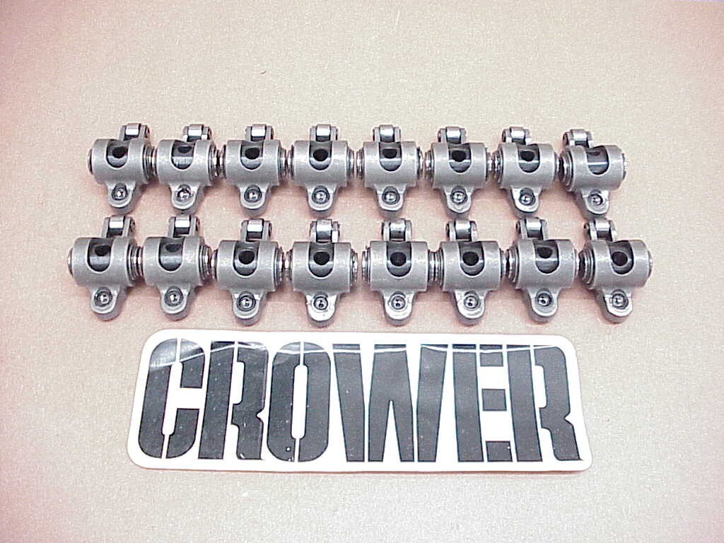 16 CROWER 1.6 Stainless Enduro Series Roller Rockers for 3/8" Studs SB ...