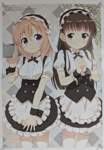 Used GochiUsa Chiya Sharo / Girls Und Panzer 2-sided Anime Promo Poster ...