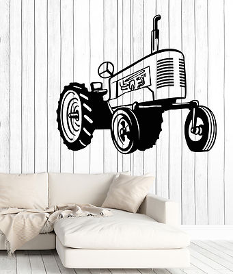 Wall Decal Tractor Machine Farm Work Building Home Interior Decor z4705 ...