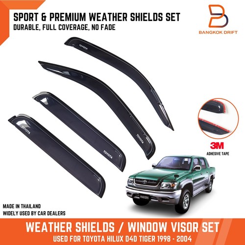 WEATHER SHIELD WINDOW VISOR RAIN GUARD FOR TOYOTA HILUX 98-04 LN147 ...