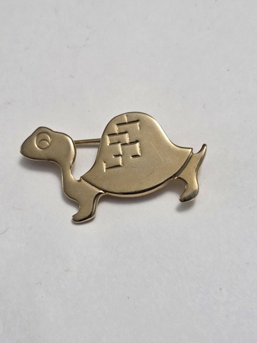 Vintage 1968 Sarah Coventry Slow Poke Turtle Pin Goldtone | eBay