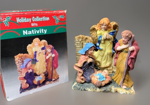 VTG Holiday Nativity Collection Christmas Angel Baby Jesus Mary Joseph ...