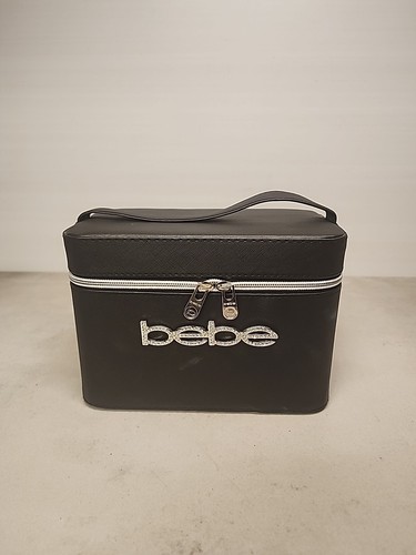 bebe Makeup Cosmetic Case Train Bling Logo Zip Around Bt56 | eBay