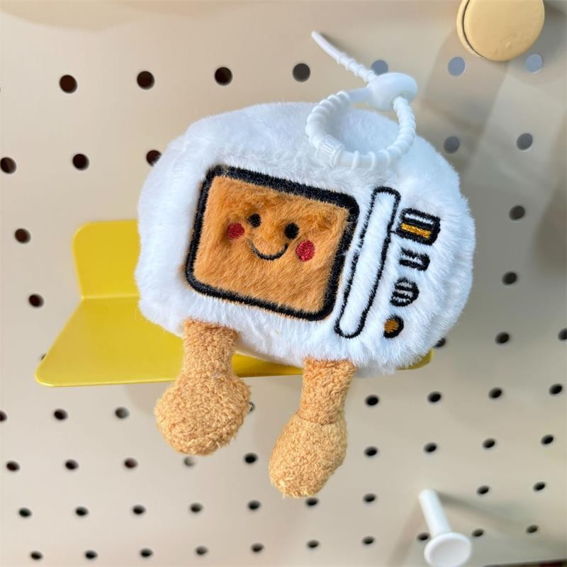 Cute Microwave Plush Doll Toy Keychain Pendant Bag Ornaments Funny ...