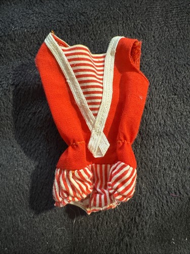 Vintage 1964 Barbie SKIPPER #950 Original Outfit Red Swimsuit Bathing ...