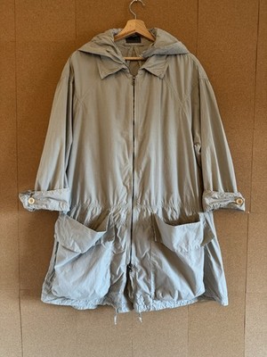 OSKA Lightweight Jacket Size 10 12 Reg Stone Grey Cotton Lagenlook Hood Pockets | eBay UK