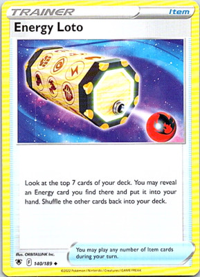 Energy Loto 140/189 Pokemon Astral Radiance Regular Light Play | eBay