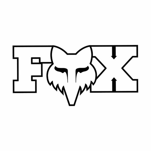 Genuine Fox Head Decal 7" Sticker Decal MX BMX Dirt Bike FOX Racing ...