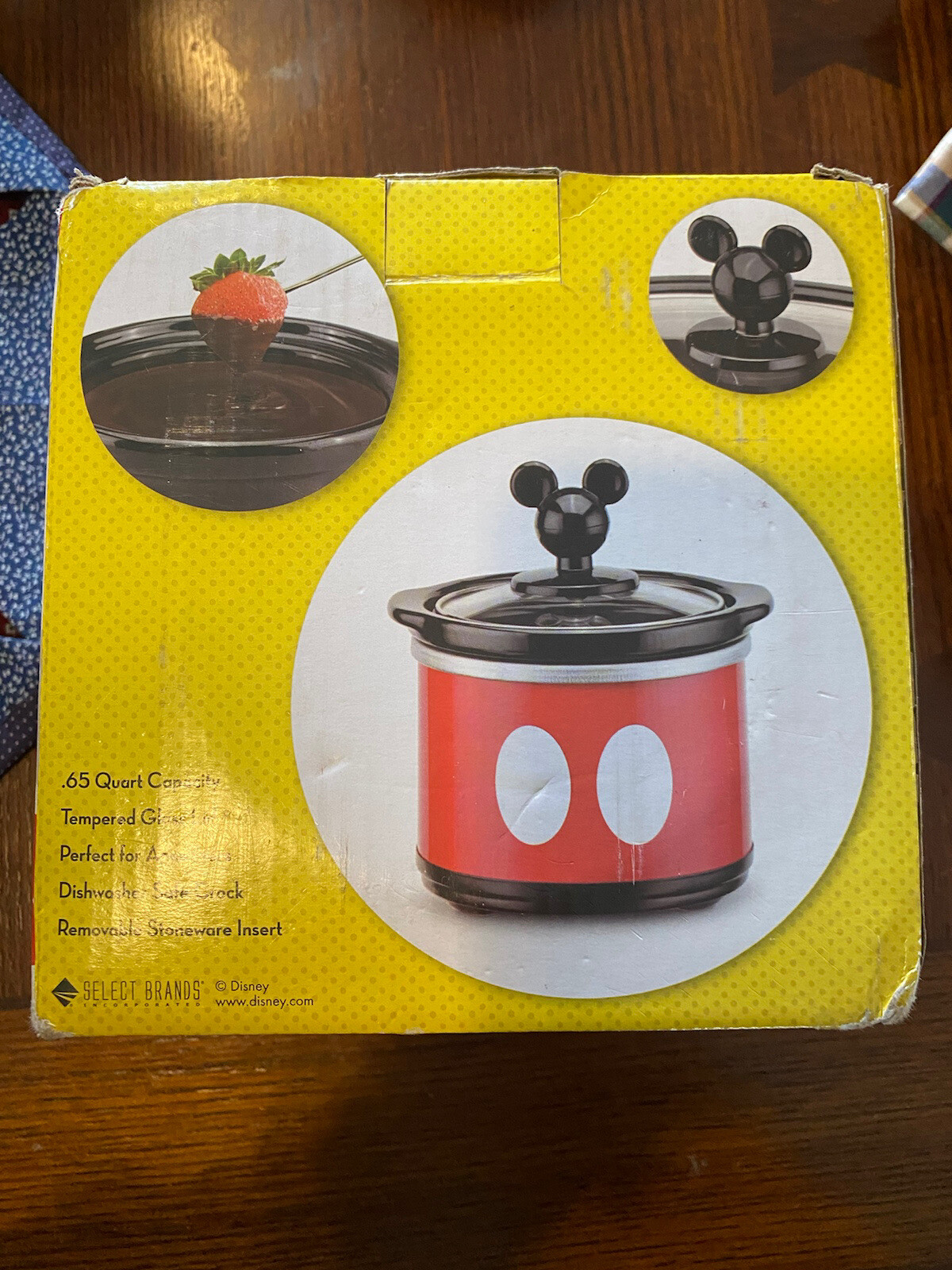 Disney Mickey Mouse .65 Quart Mini Crock Pot, Dips Potpourri Removable ...