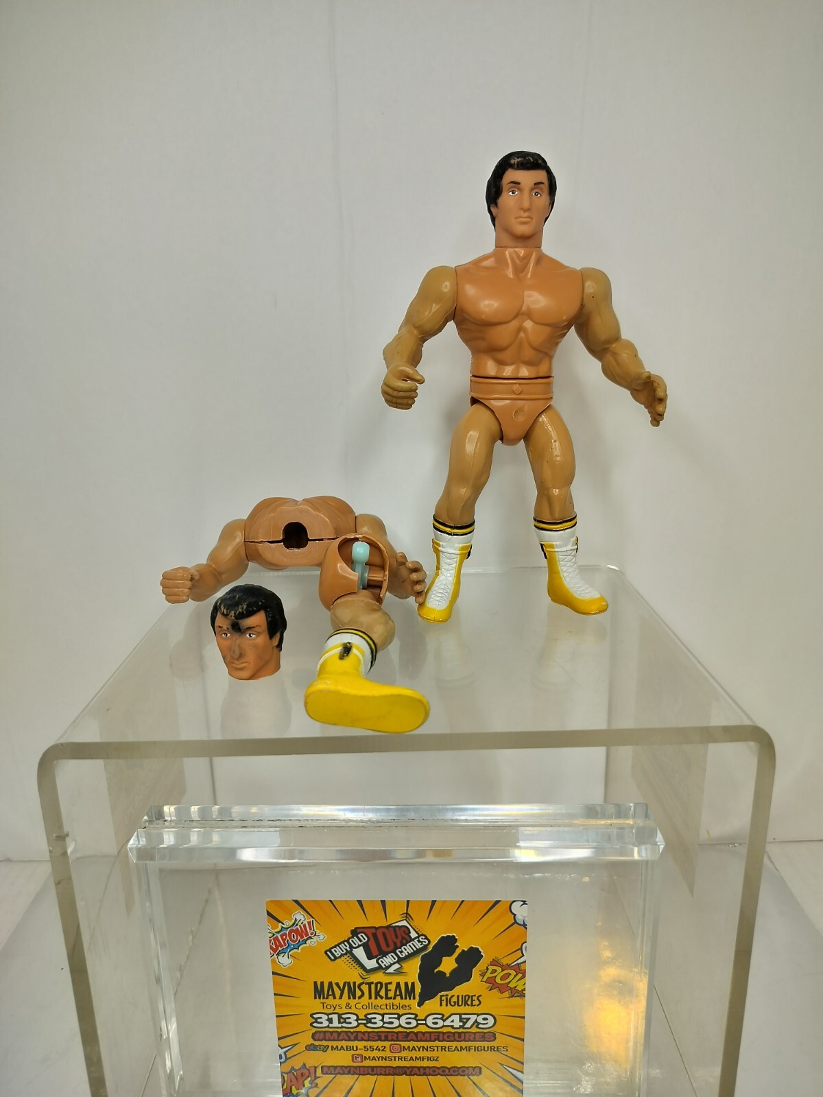 VTG 1983 PAC Phoenix Toys ROCKY III Rocky Balboa / AS-IS PARTS FODDER ...