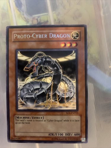 SOI-EN010 Proto-Cyber Dragon Ultimate Rare Unlimited Edition NM Yugioh ...