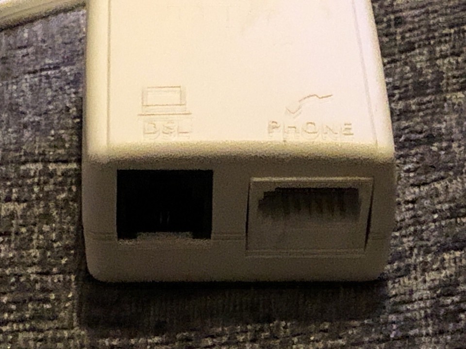 BT British Telecom ADSL Broadband Microfilter Filter Dongle MF50 008072 ...