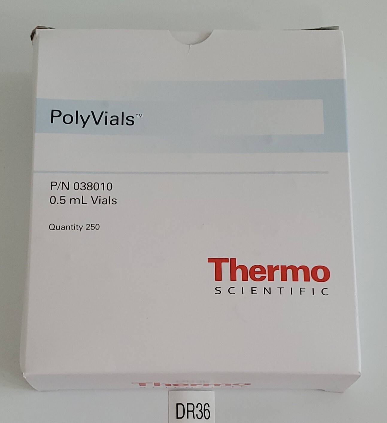 *NEW IN BOX* BOX OF 250 Thermo Scientific 038010 Poly Vials 0.5 mL ...